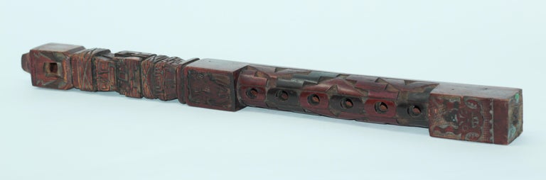 Hand Carved Peruvian Inca Tarka Flute For Sale at 1stDibs