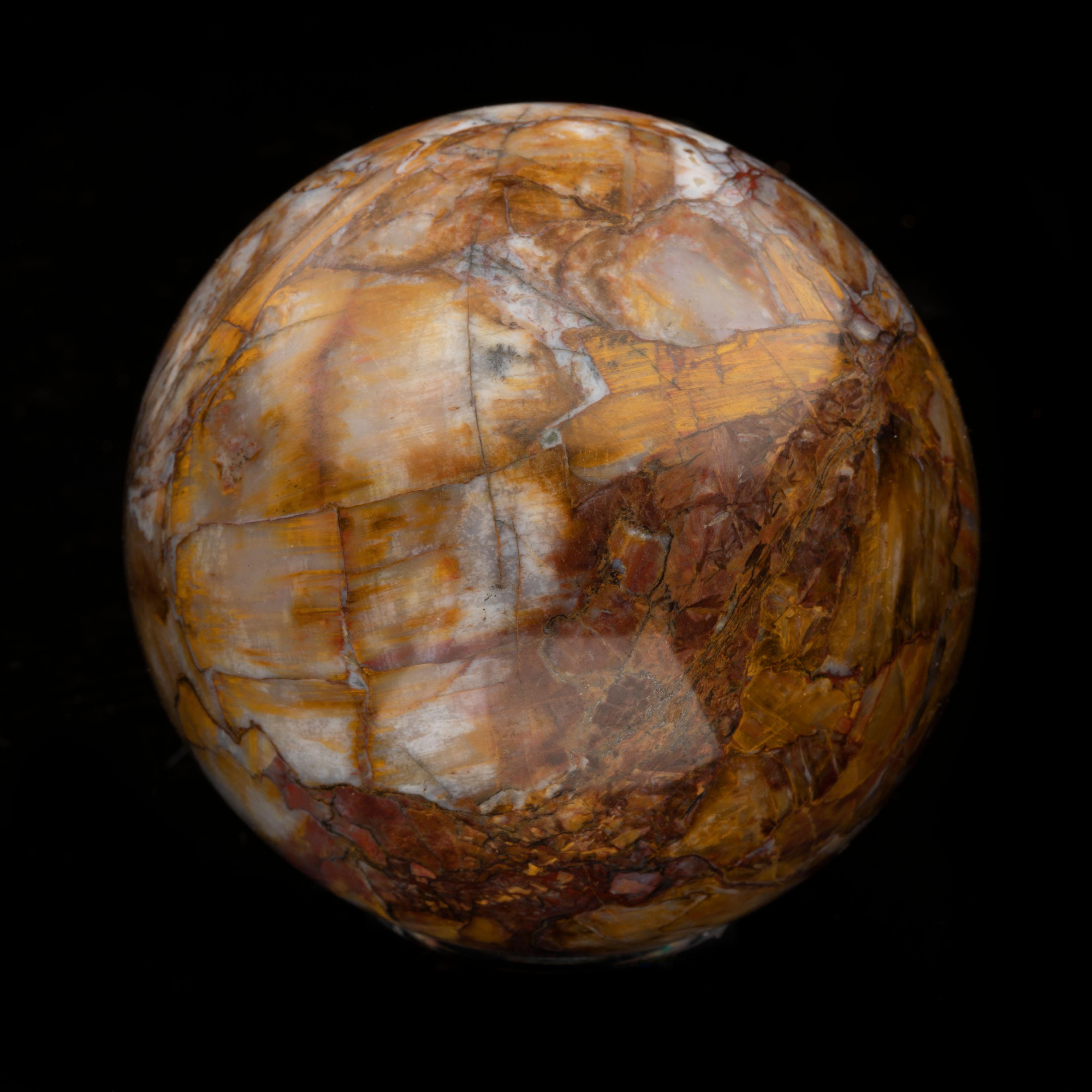 Hand Carved Pietersite Sphere from Namibia // 2.99 Lb For Sale at 1stDibs
