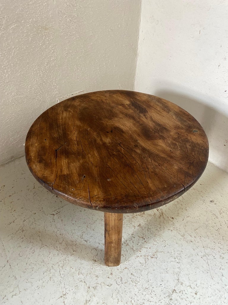 Hand Carved Primitive Low Table from Mexico, circa 1970s For Sale at ...