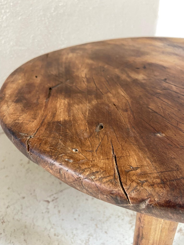 Hand Carved Primitive Low Table from Mexico, circa 1970s For Sale at ...