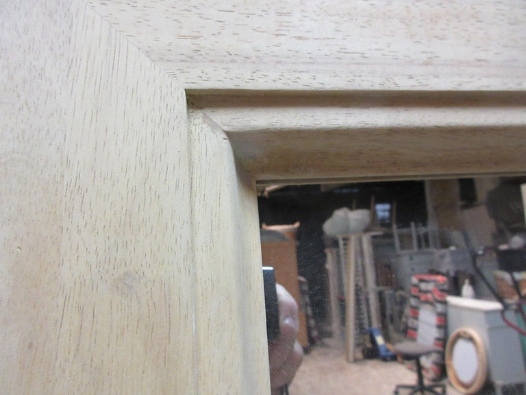 Hand Carved Rectangular Mirror For Sale at 1stDibs