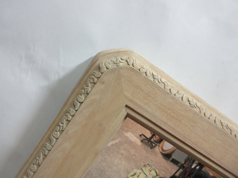 Hand Carved Rectangular Mirror For Sale at 1stDibs