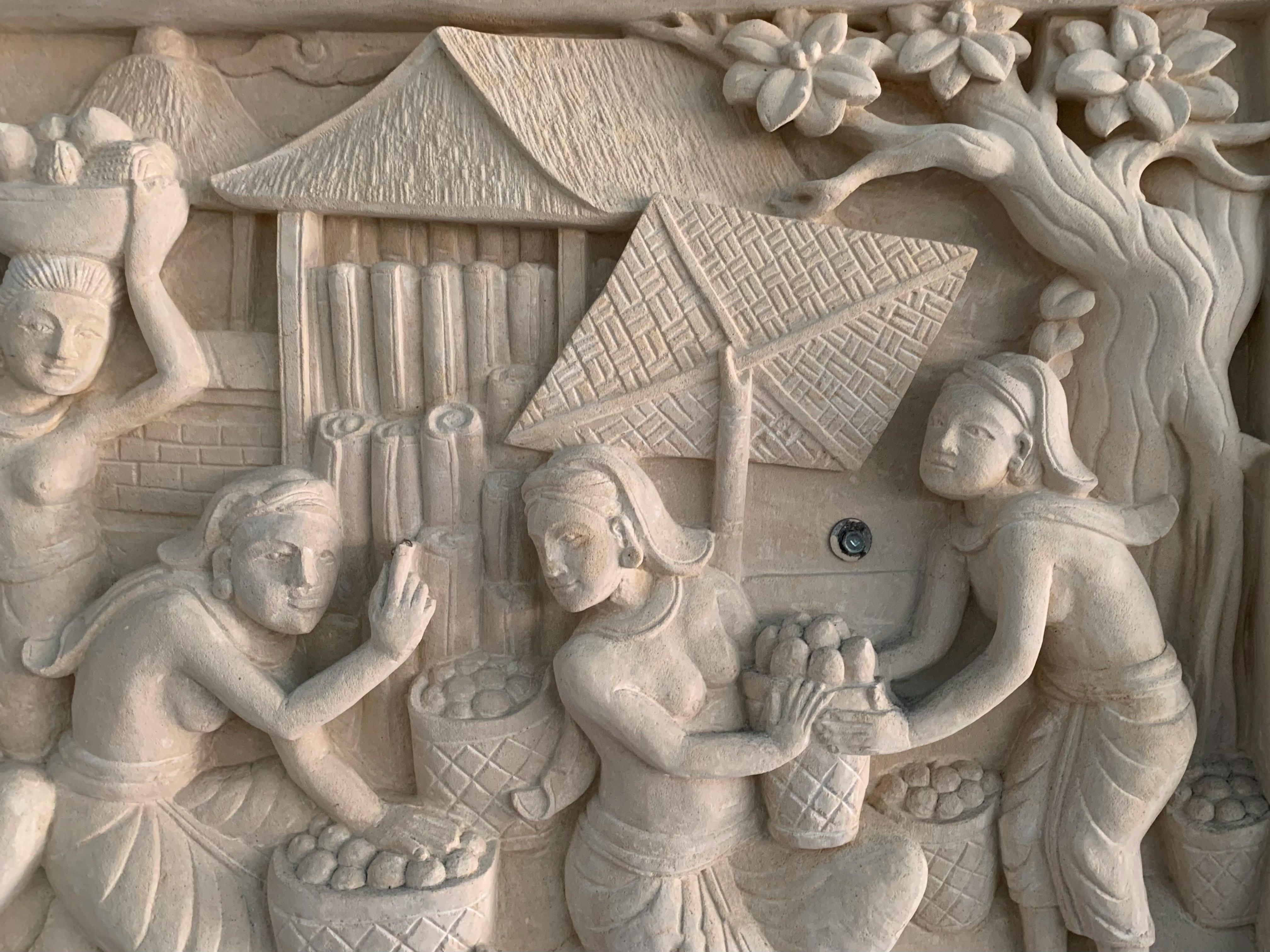 Hand-Carved Sandstone Carving from Bali For Sale at 1stDibs | word ...