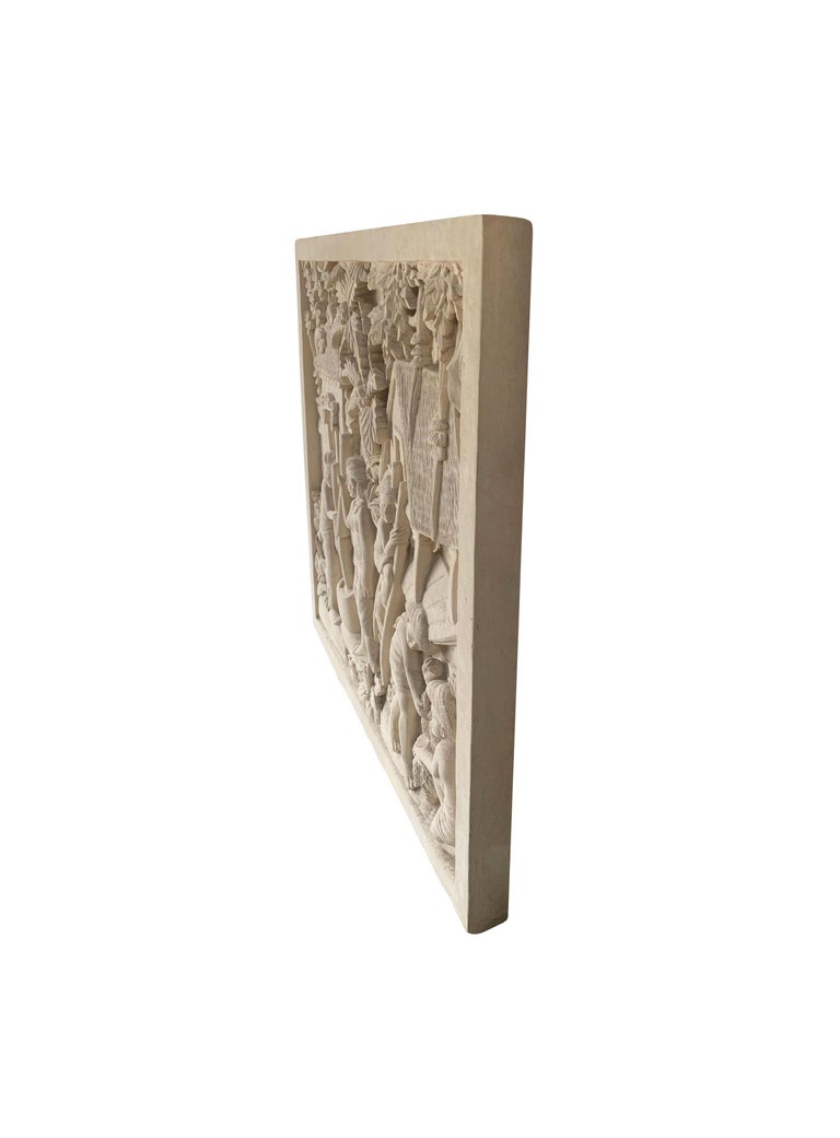 Hand-Carved Sandstone Carving From Bali For Sale at 1stDibs