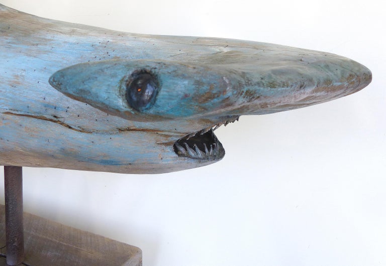 Davis Murphy Hand Carved Sculpture of a Hammerhead Shark, 2018 at 1stDibs
