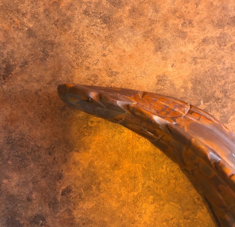 Hand Carved Stone Alligator / Crocodile Sculpture For Sale at 1stDibs ...