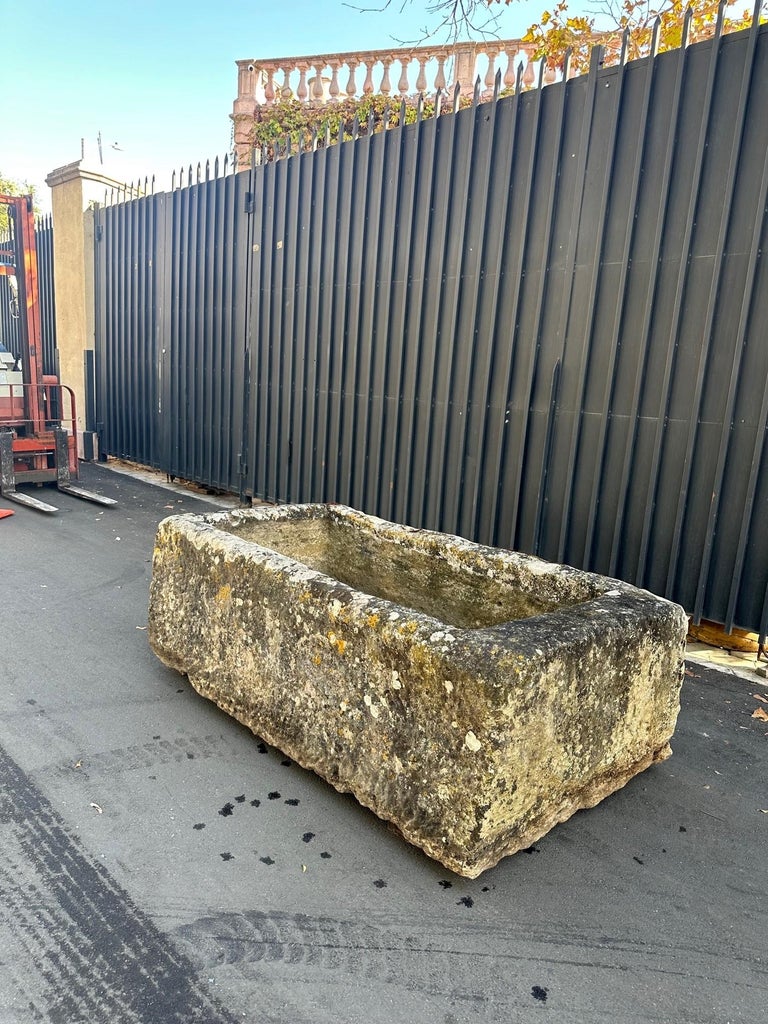 Hand Carved Stone Container Fountain Basin Tub Planter Firepit Trough ...