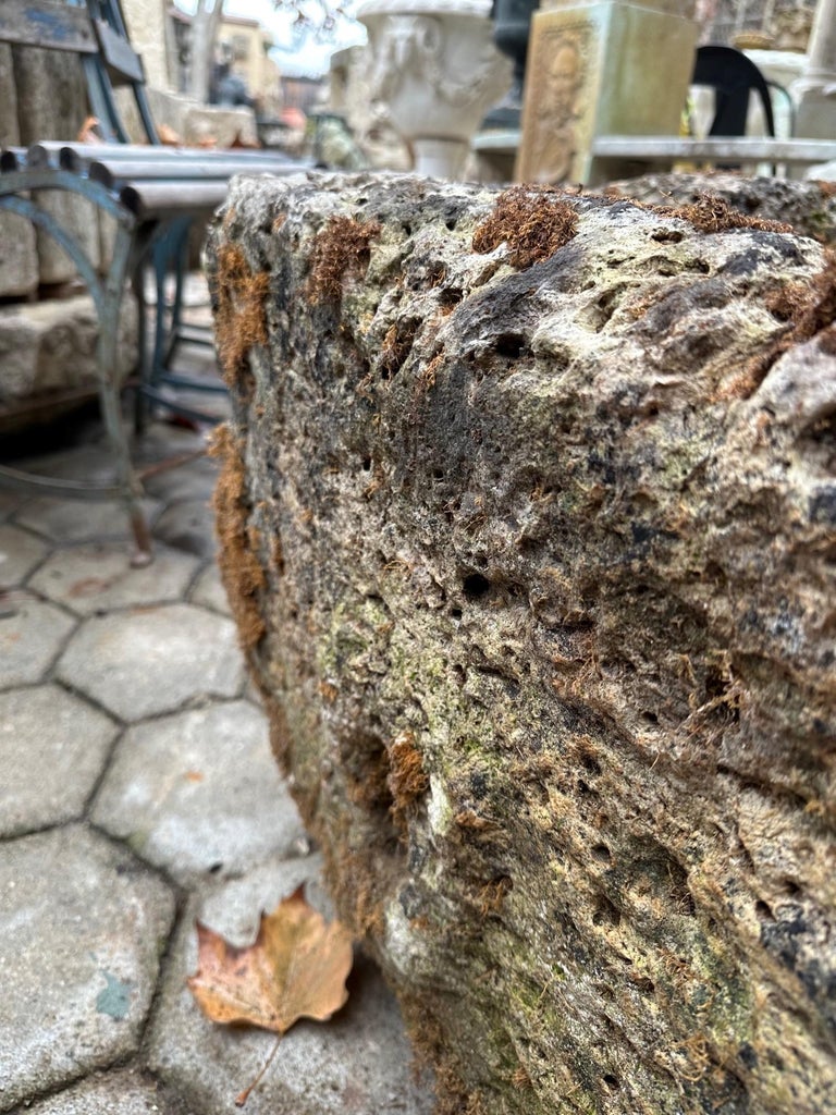 Hand Carved Stone Container Fountain Trough Basin Planter Antique Farm ...