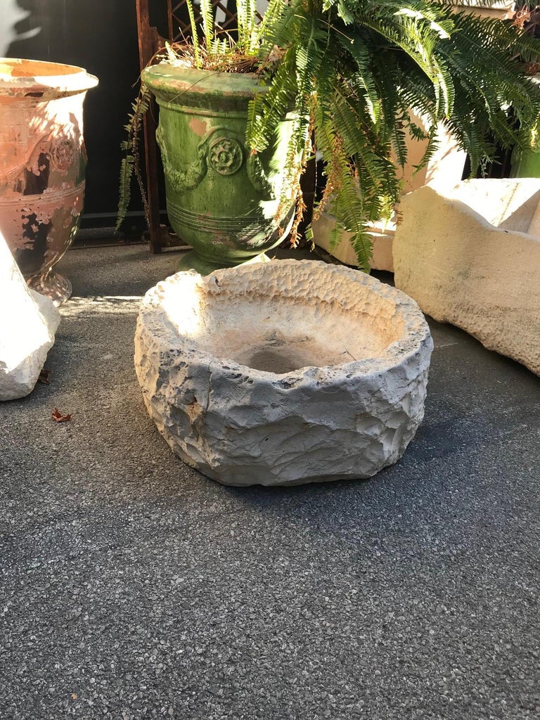 Hand Carved Stone Container Planter Jardinière Basin Fountain Trough ...