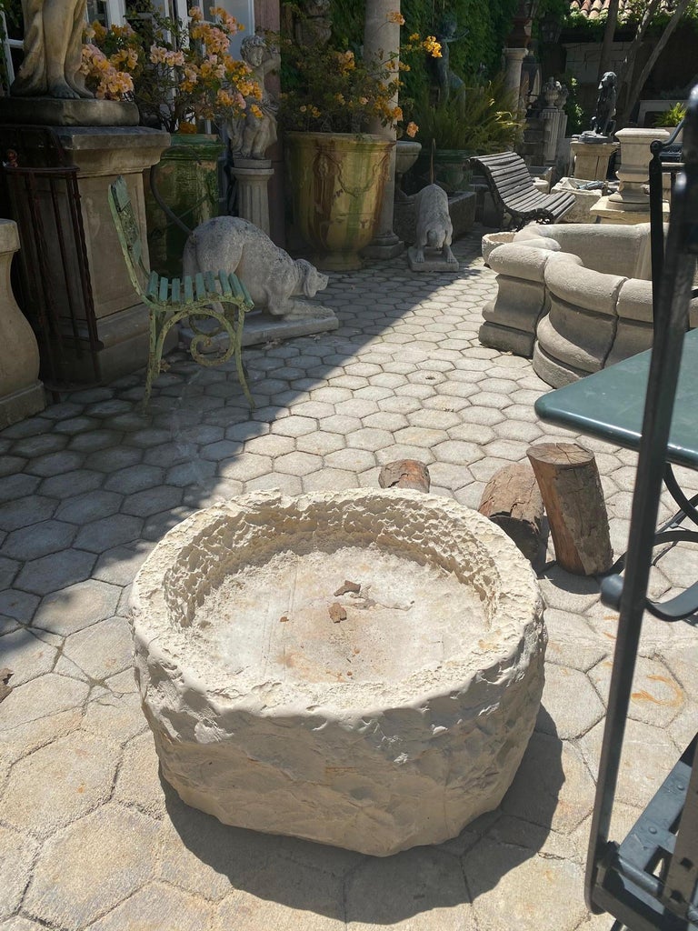 Hand Carved Stone Container Planter Jardinière Basin Fountain Trough ...