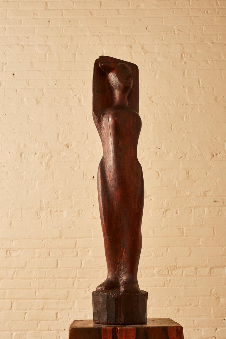 Hand Carved Torso Sculpture For Sale at 1stDibs