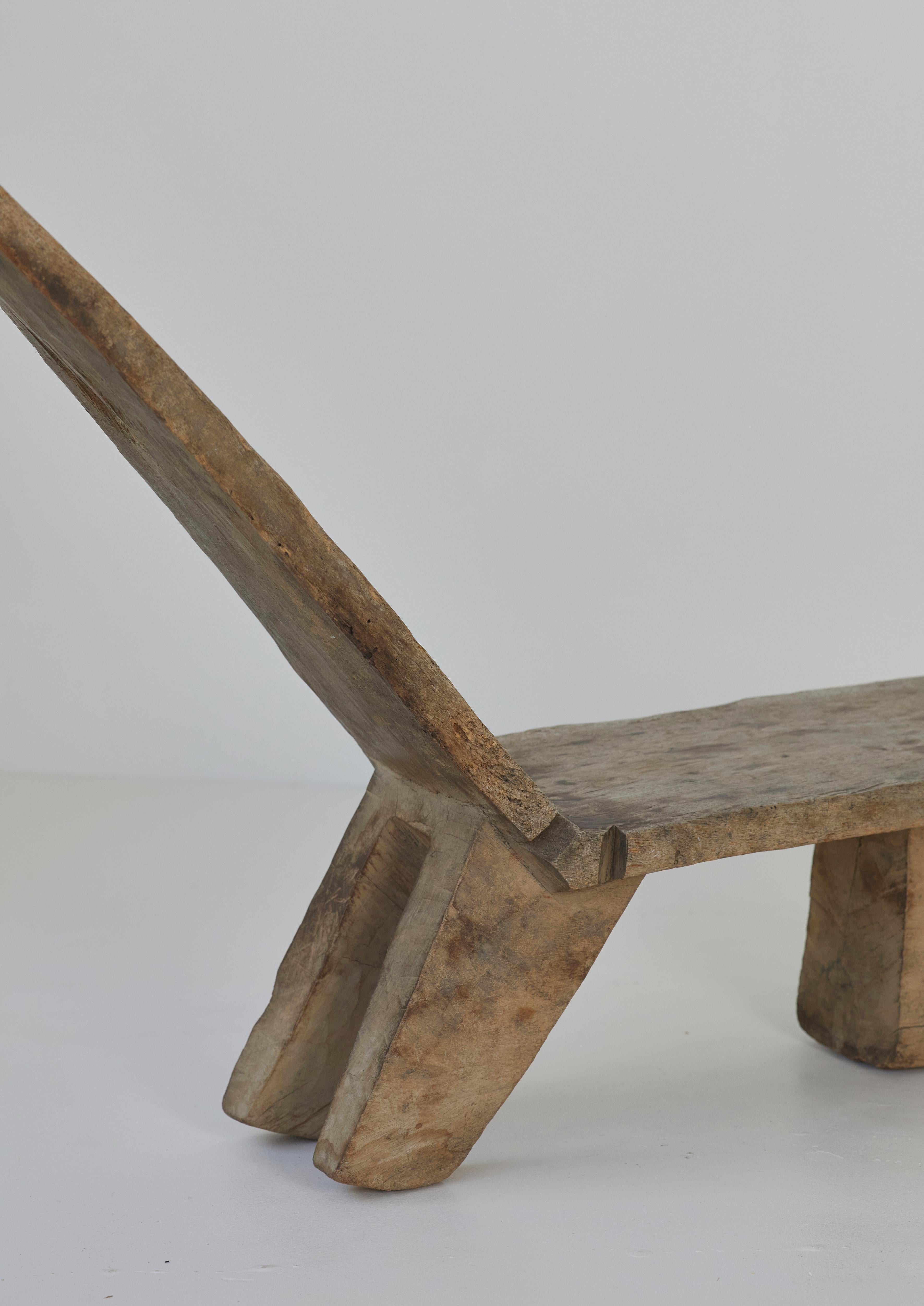 Hand Carved West African Lobi Tribe Stargazing Chair C. 1940-1950 in ...