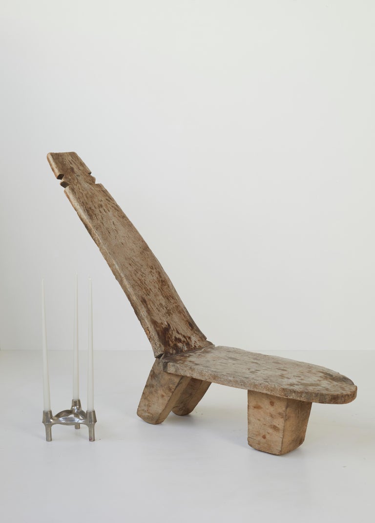 Hand Carved West African Lobi Tribe Stargazing Chair C. 1940-1950 in ...