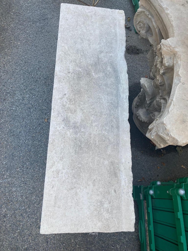 Hand Carved White Stone Park Garden Bench Seat Antique Indoor Outdoor ...