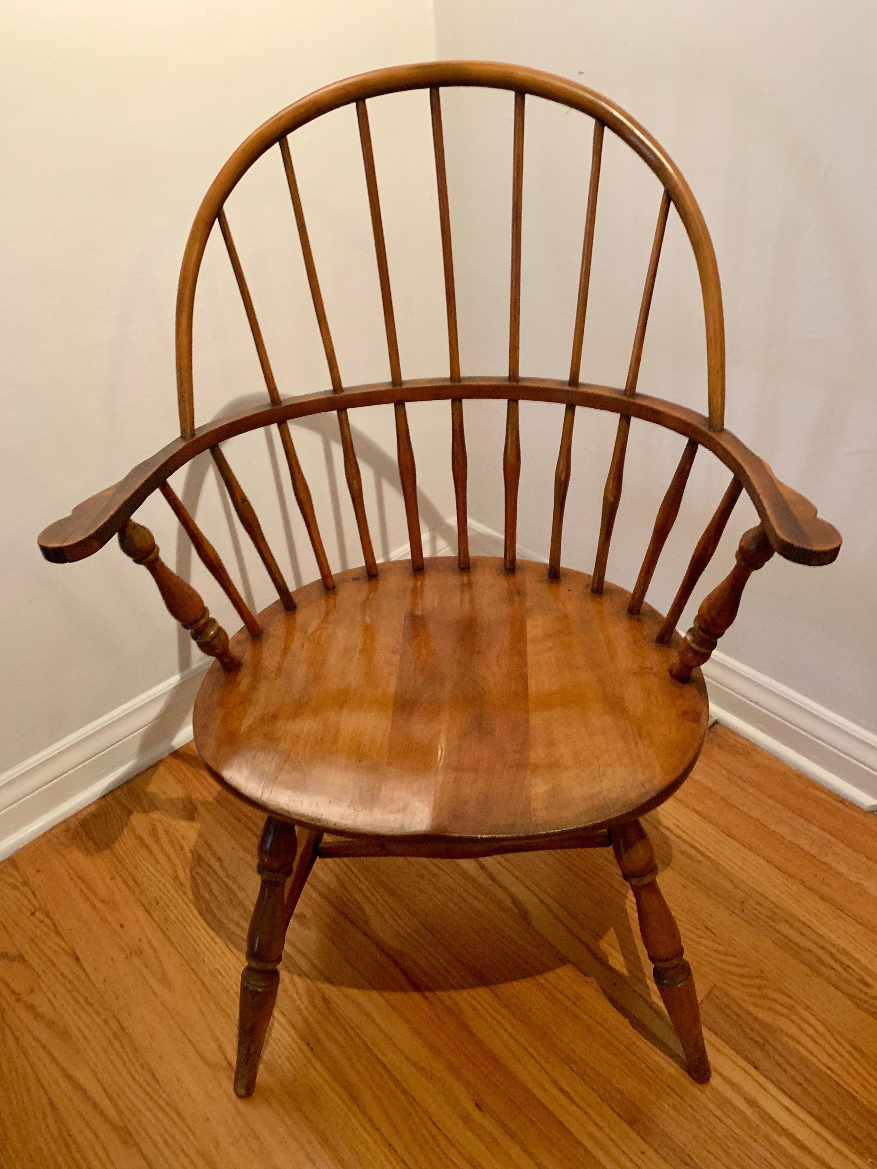 Hand Carved Windsor Chair at 1stDibs