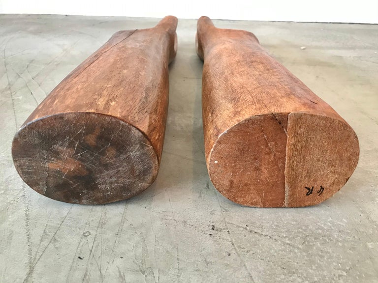 Hand Carved Wood Arms at 1stDibs