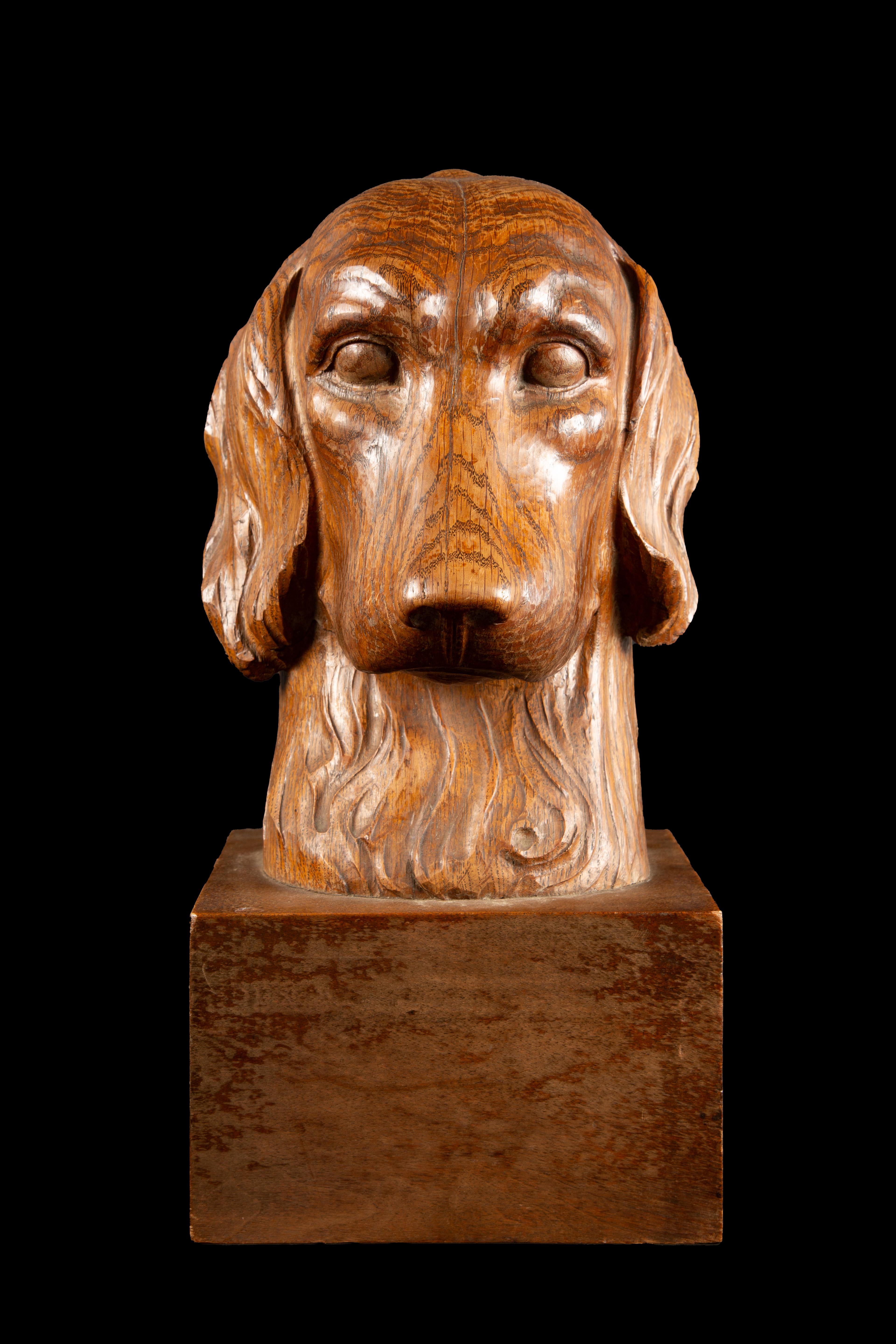Hand Carved Wood Dog -Man's Best Friend- Signed Massa, 1941 For Sale at ...