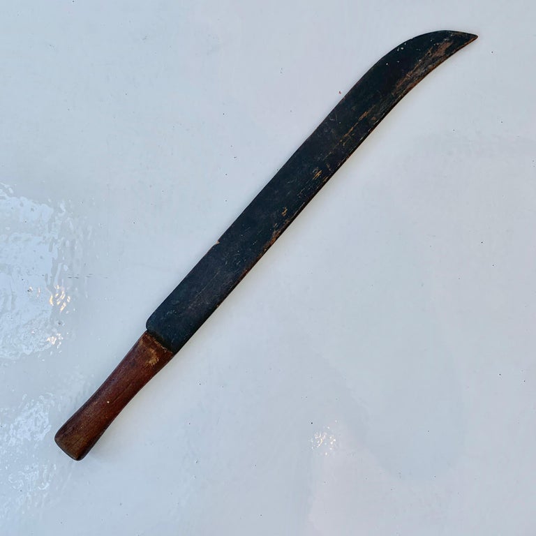Hand Carved Wood Machete For Sale at 1stDibs | wooden machete, hand ...