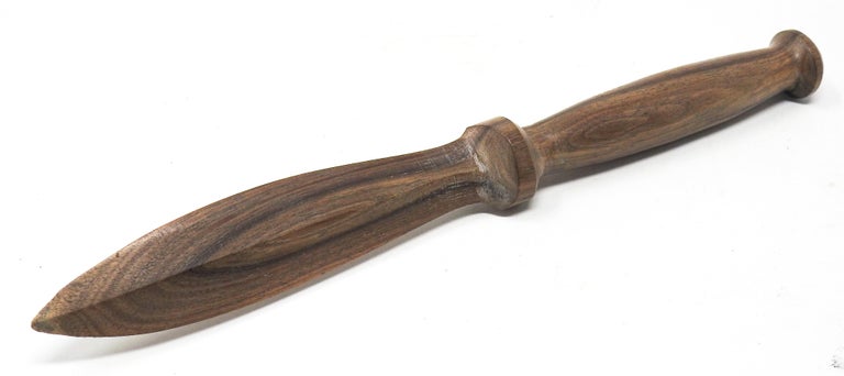 Hand Carved Wooden Letter Opener For Sale at 1stDibs | wood letter ...