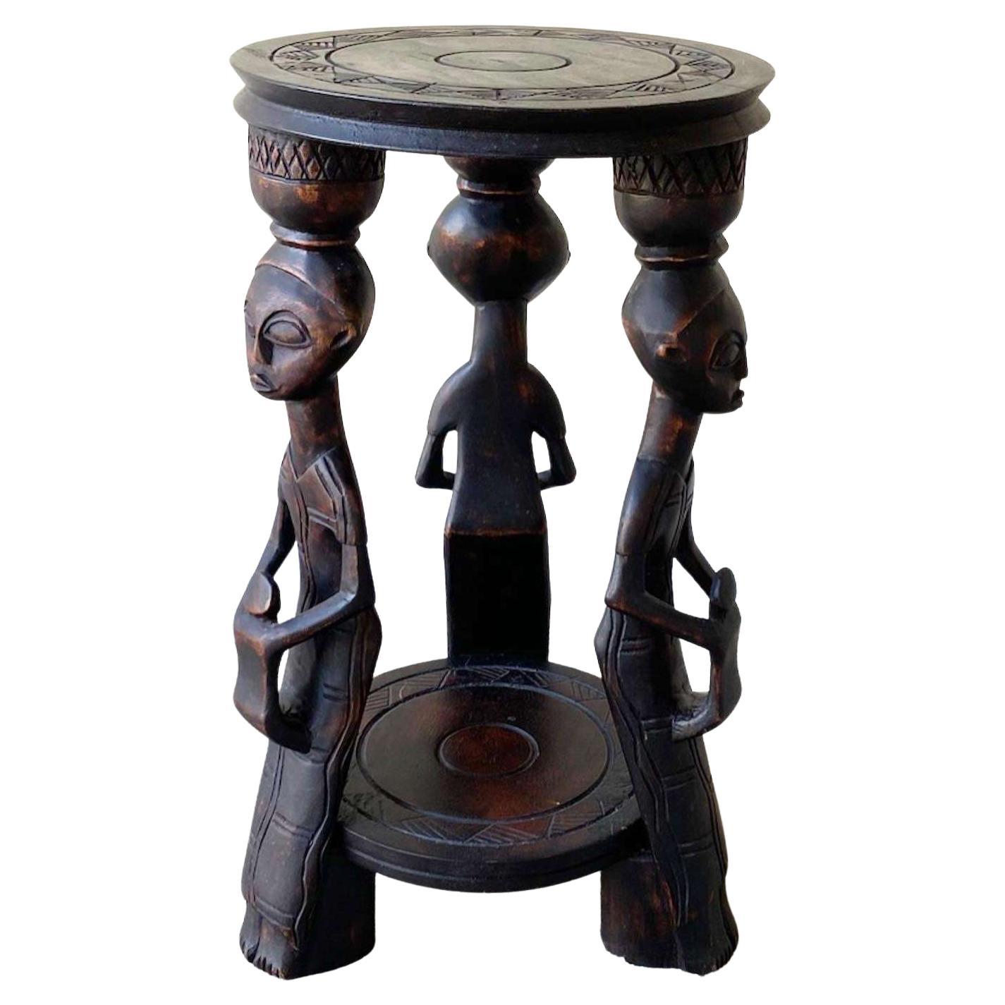 Vintage "Wire and Rope Union" Stenciled Wooden Spool / Side Table at ...