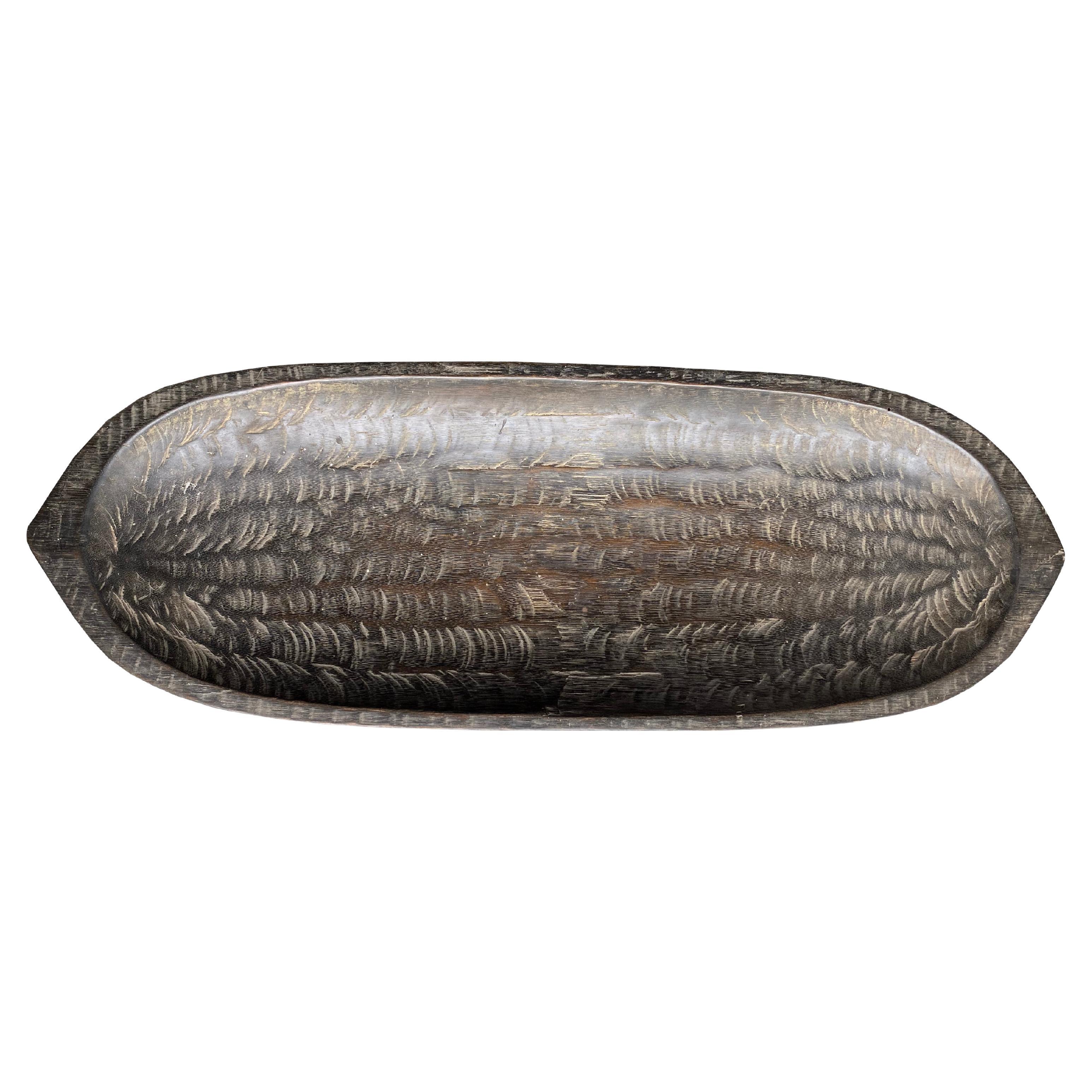 Hand-Carved Wooden Tray from the Mentawai Tribe of Indonesia, Mid-20th ...