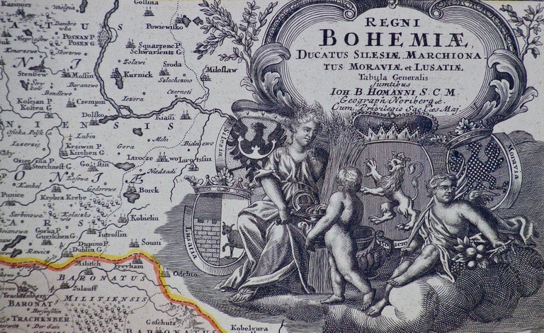 "Bohemiae", the Modern Day Czech Republic: Hand-colored 18th Century ...