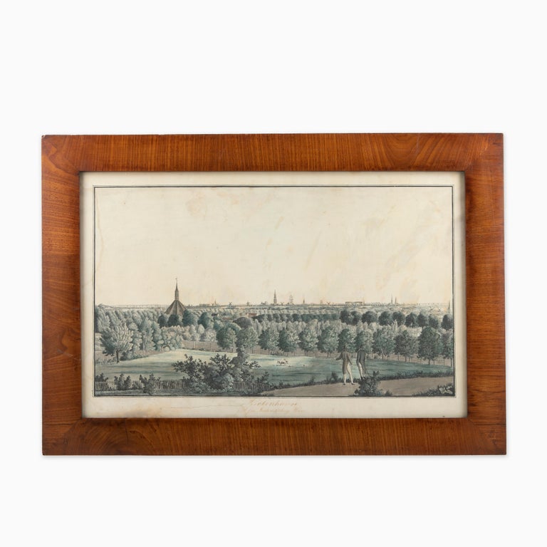 Hand Colored Copperplate Engraving of Copenhagen, Denmark For Sale at ...