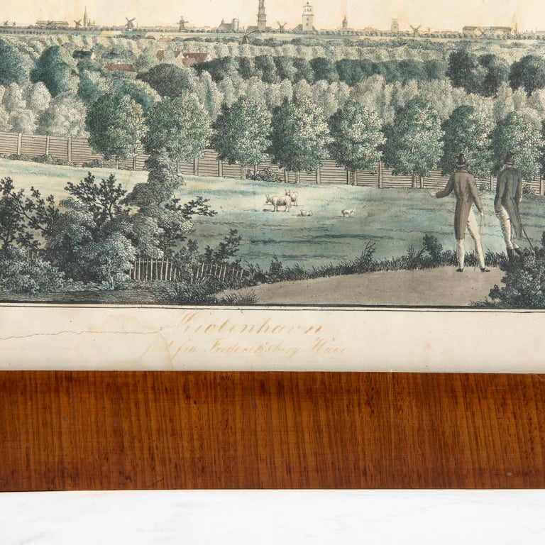 Hand Colored Copperplate Engraving of Copenhagen, Denmark For Sale at ...