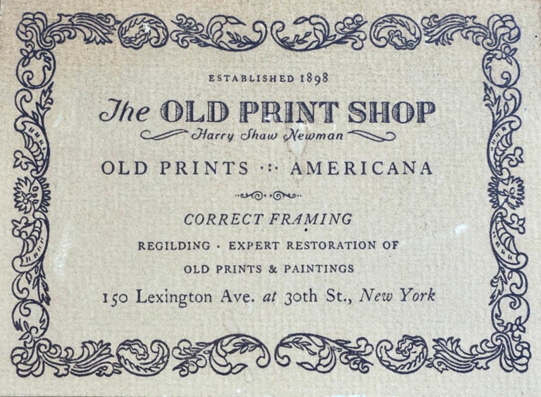 Hand Colored Wood Engraving of Princeton University in Period Maple ...