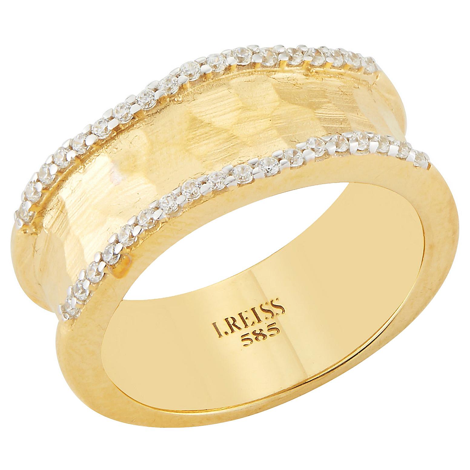 Handcrafted 14 Karat Yellow Gold Hammered Ring at 1stDibs