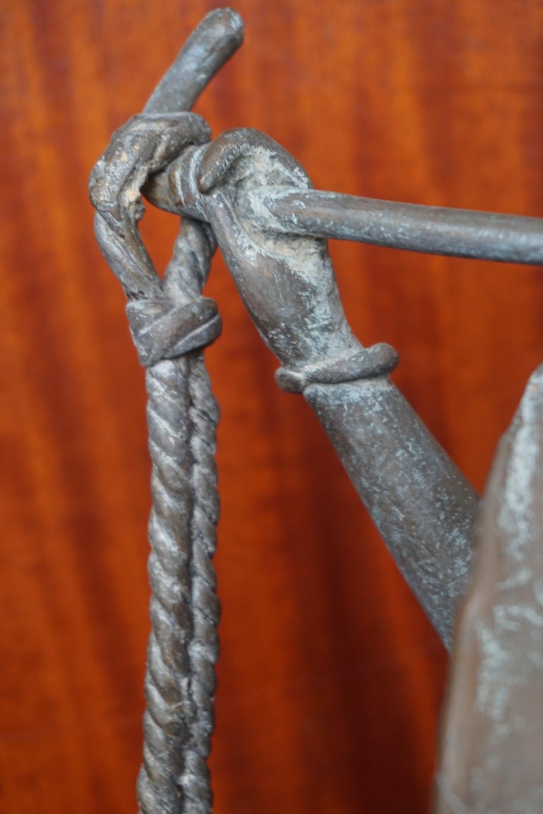 Handcrafted and Wonderful Tall African Male Water Carrier Bronze ...