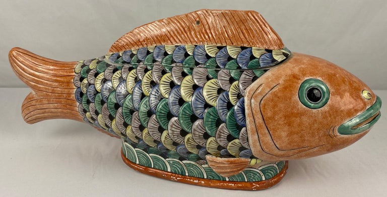 Hand-Crafted Ceramic Fish For Sale at 1stDibs