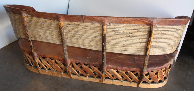 Handcrafted Equipale Sofa with Ottoman and Cushions at 1stDibs ...