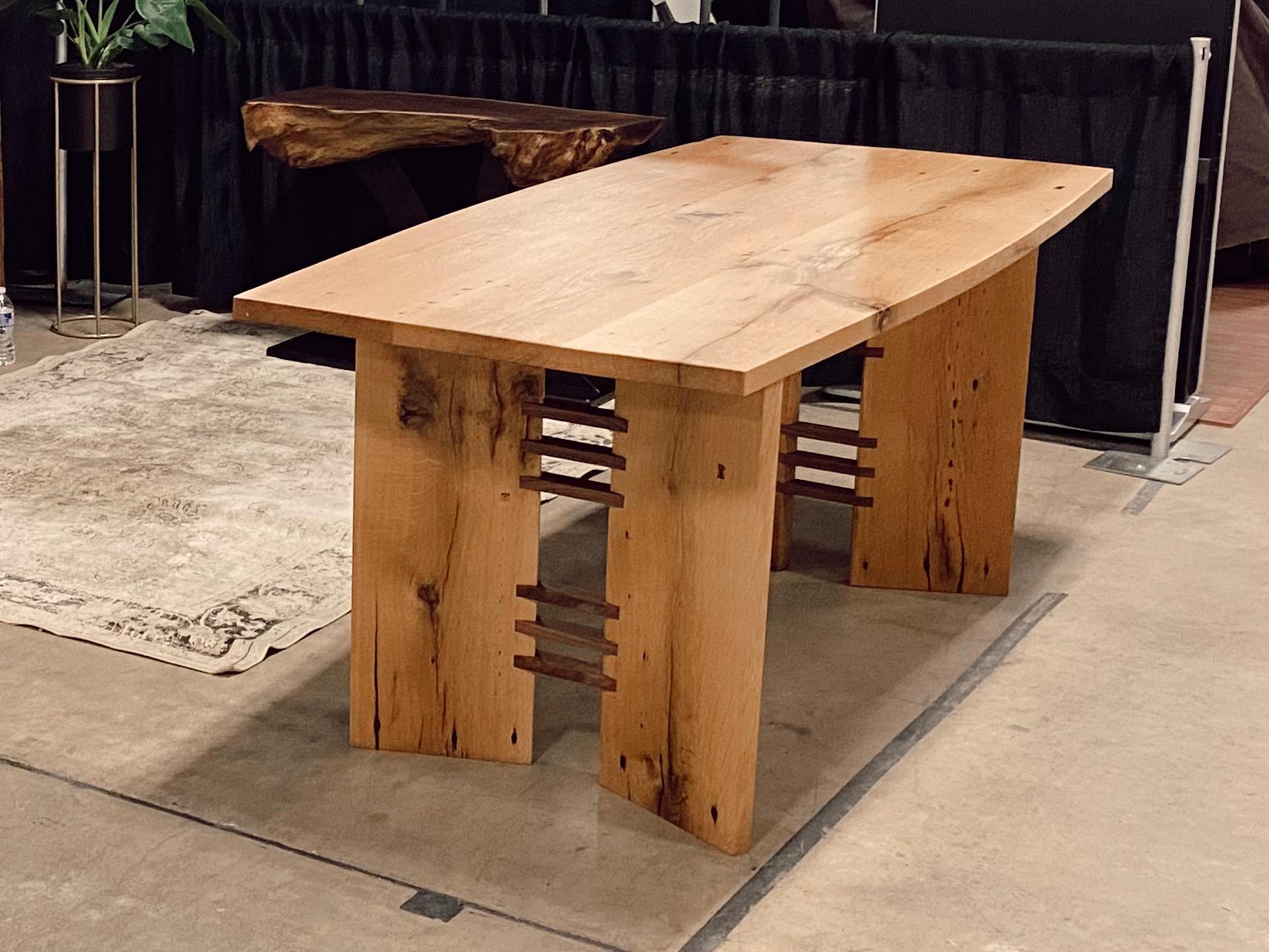 Hand-Crafted Reclaimed Oak Dining Room Table by The Titus Abraham ...