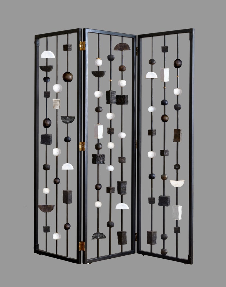 Hand-Crafted Sculptural Room Divider, Monochrome, by Margit Wittig For ...