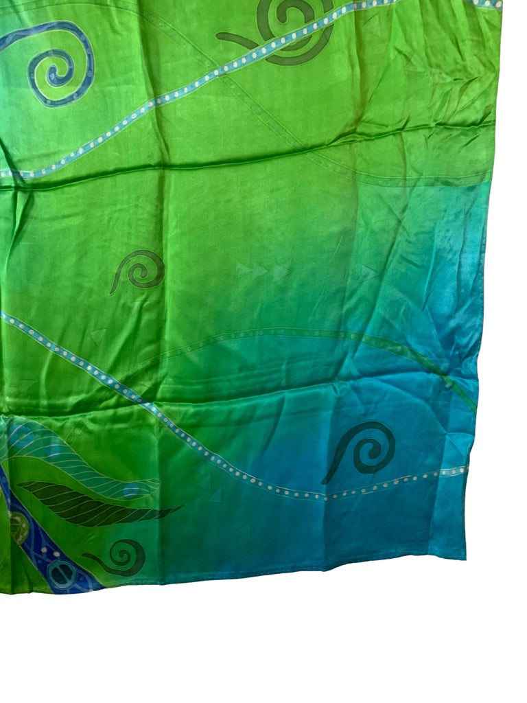 Hand-Crafted Silk Textile with Stunning Detailing For Sale at 1stDibs