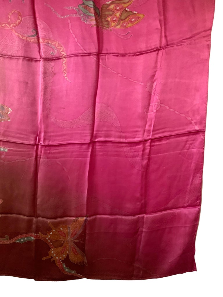 Hand-Crafted Silk Textile with Stunning Detailing For Sale at 1stDibs