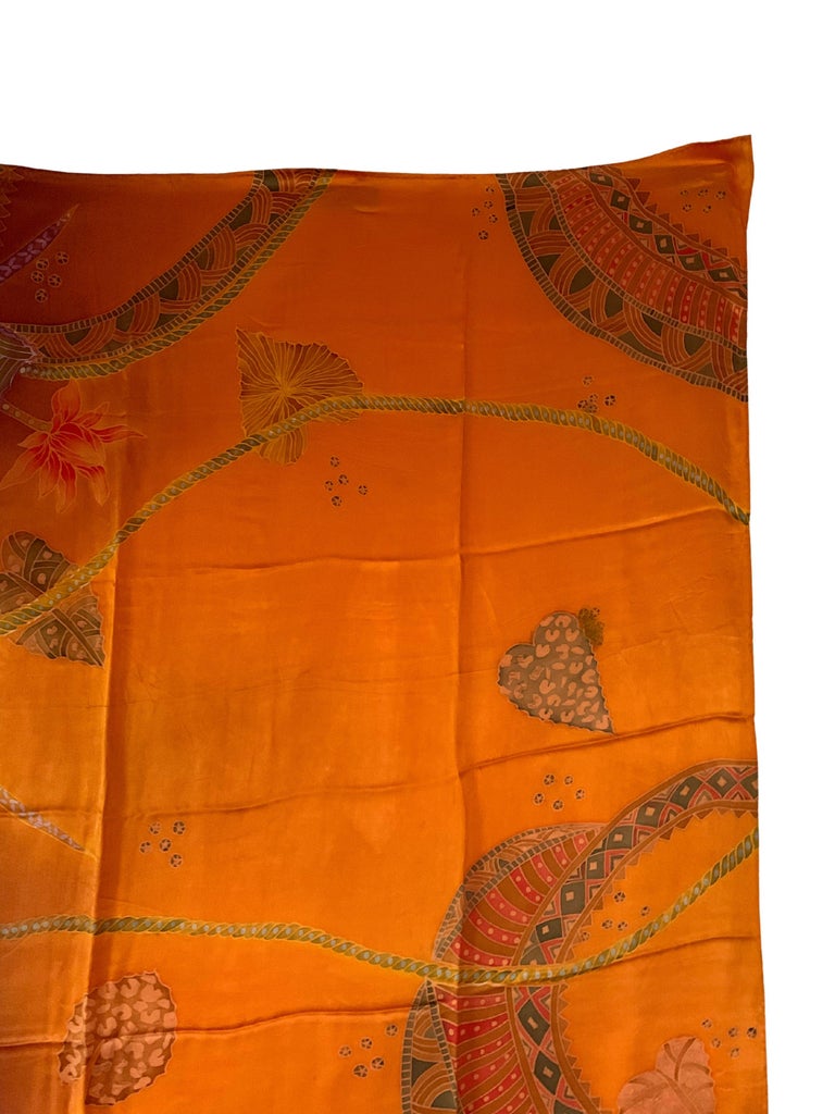 Hand-Crafted Silk Textile with Stunning Detailing For Sale at 1stDibs