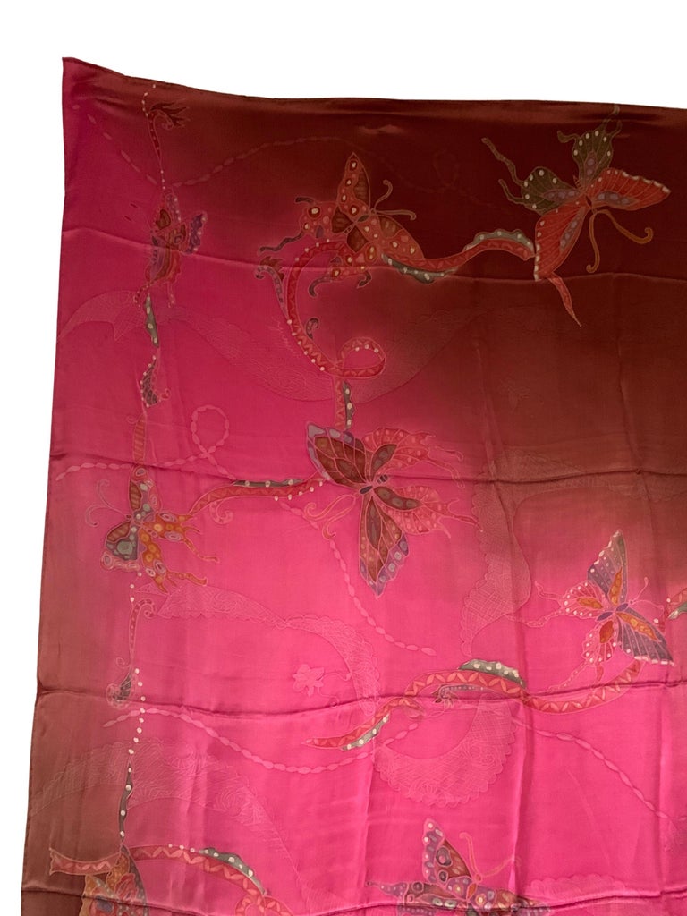 Hand-Crafted Silk Textile with Stunning Detailing For Sale at 1stDibs