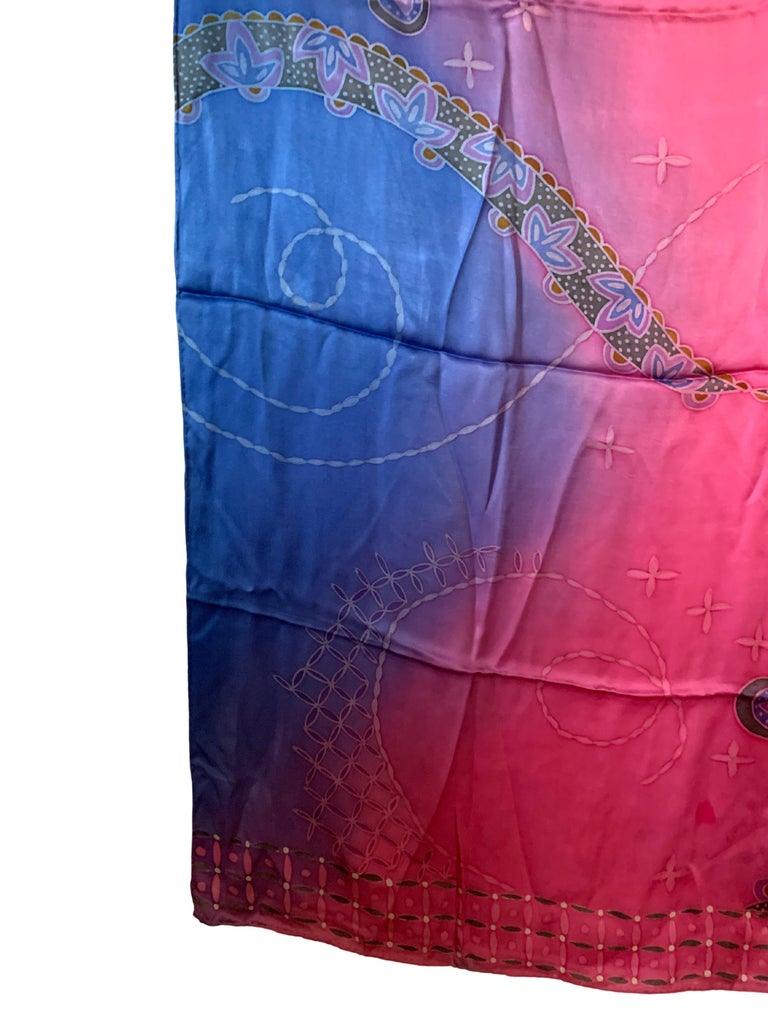 Hand-Crafted Silk Textile with Stunning Detailing For Sale at 1stDibs