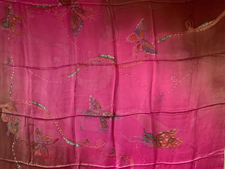 Hand-Crafted Silk Textile with Stunning Detailing For Sale at 1stDibs