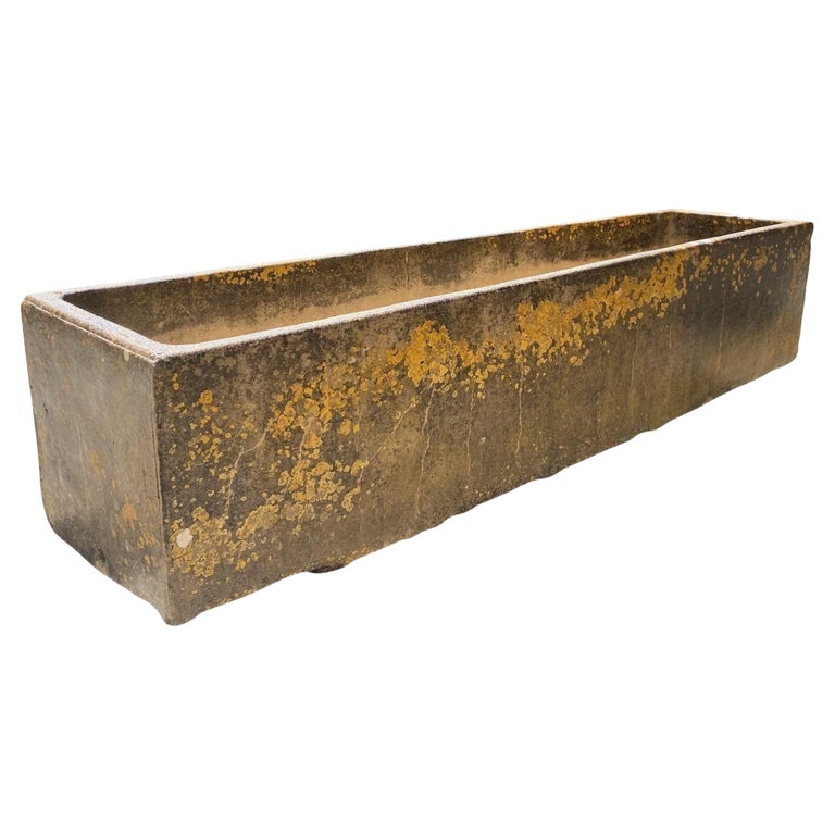 Hand Crafted Stone Container Fountain Basin Tub Planter Trough Antiques ...