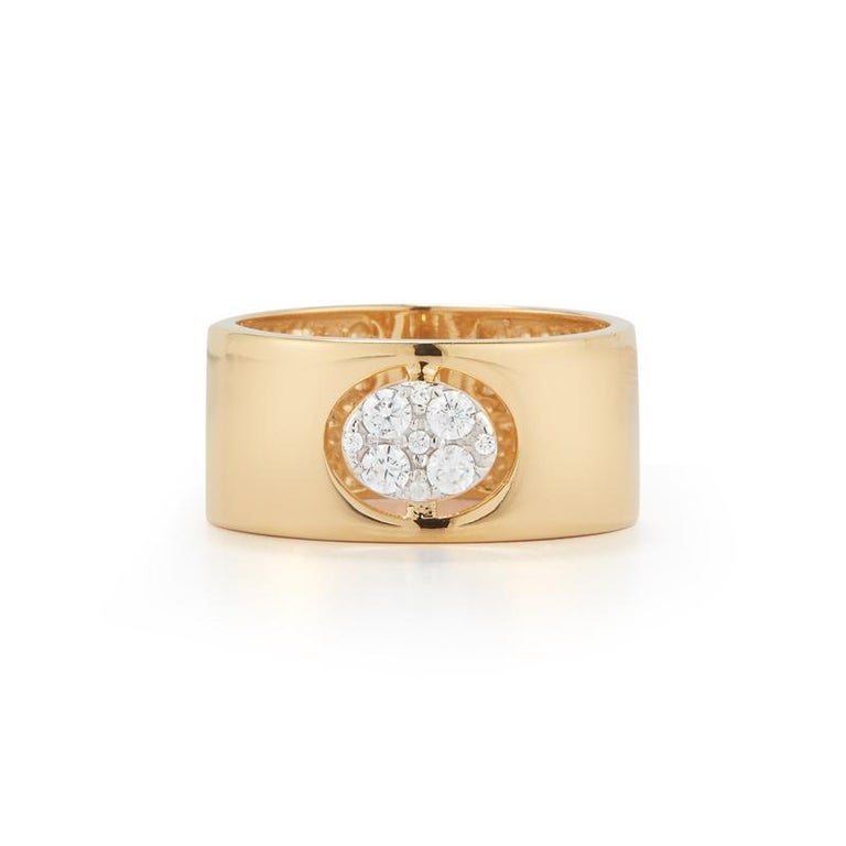 Customizable Hand-Crafted Yellow Gold Polish-Finished Ring For Sale at ...