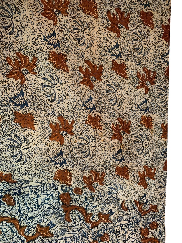 Hand-Drawn Batik Textile, from Java Indonesia For Sale at 1stDibs