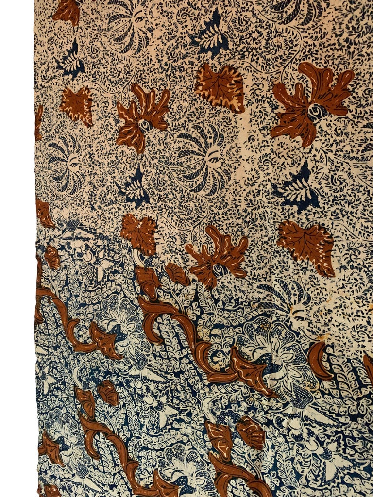 Hand-Drawn Batik Textile, from Java Indonesia For Sale at 1stDibs