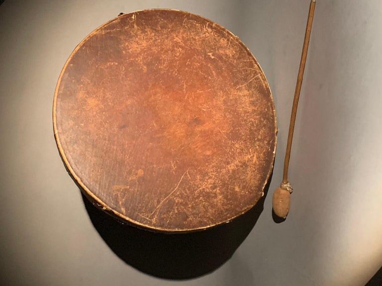 Hand Drum and Beater For Sale at 1stDibs