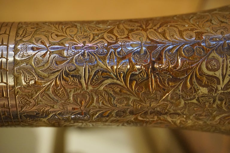 Hand Engraved and Painted Fine British India Silver Plated Vase For ...