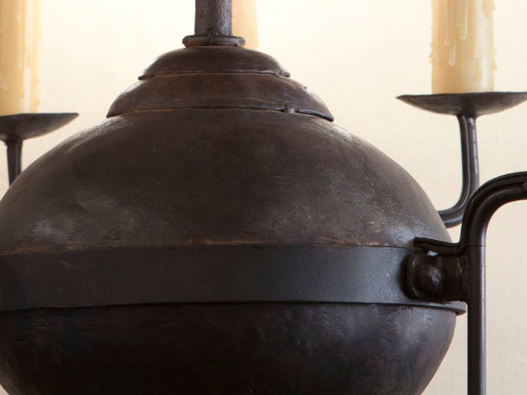 Hand-Forged Custom Iron "Mercer" Chandelier with Nine Lights For Sale ...