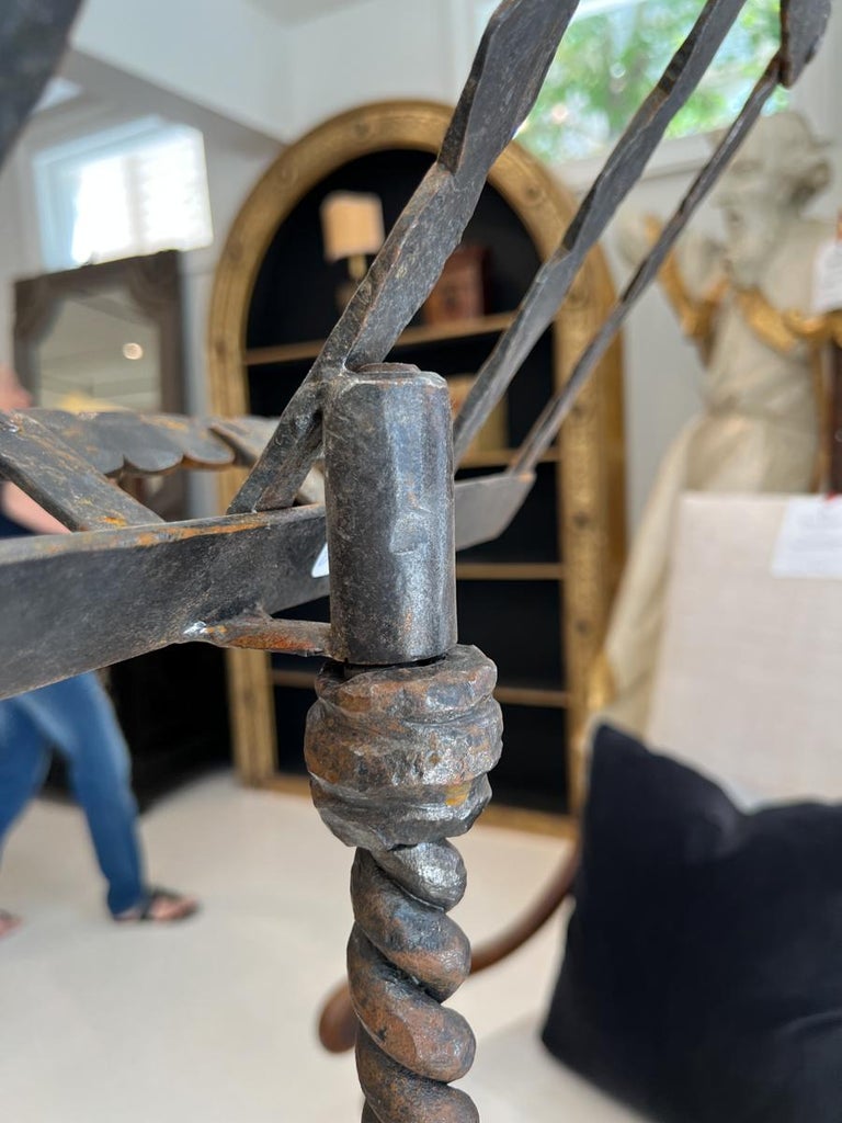 Hand Forged Iron Bookstand, 18th Century For Sale at 1stDibs