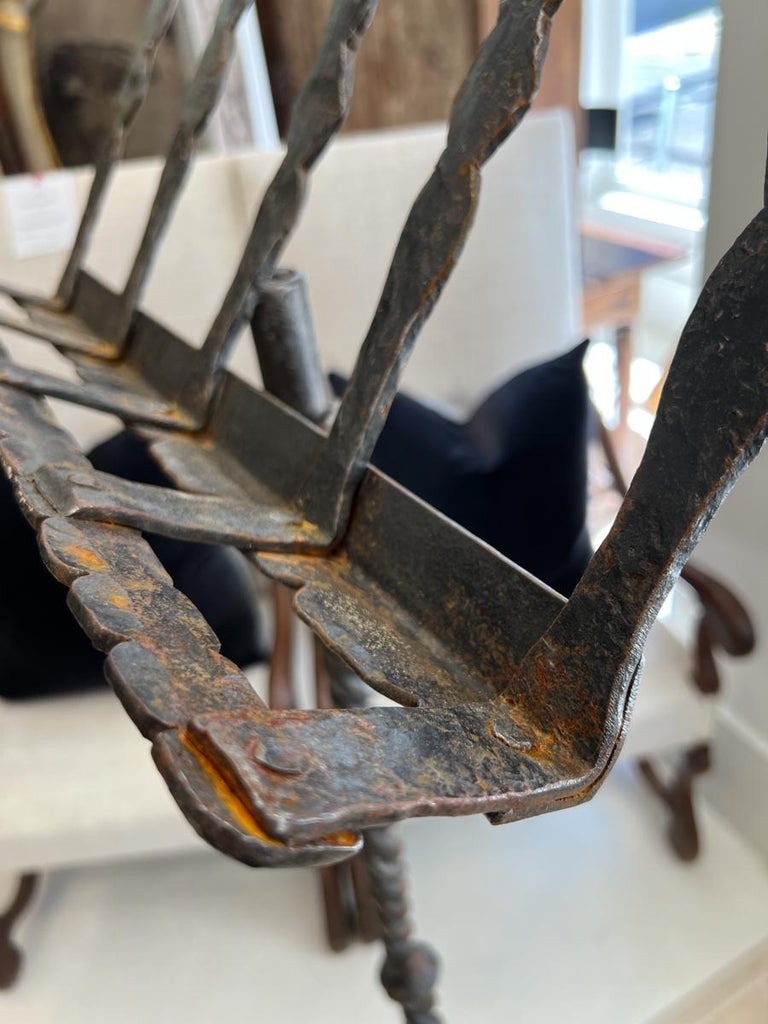 Hand Forged Iron Bookstand, 18th Century For Sale at 1stDibs